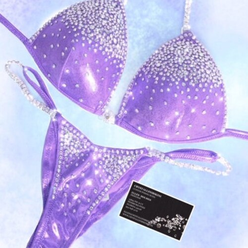 Bikini Competitor Robe With Rhinestone Crystals Competition | Etsy