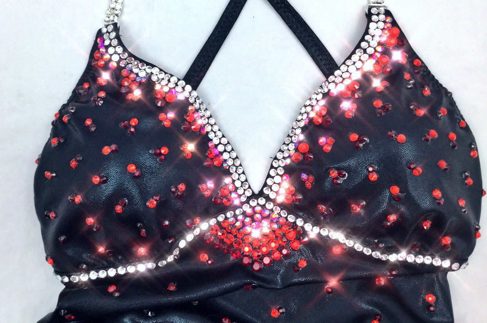 Black/red Fit Model One Piece Competition Suit - Etsy