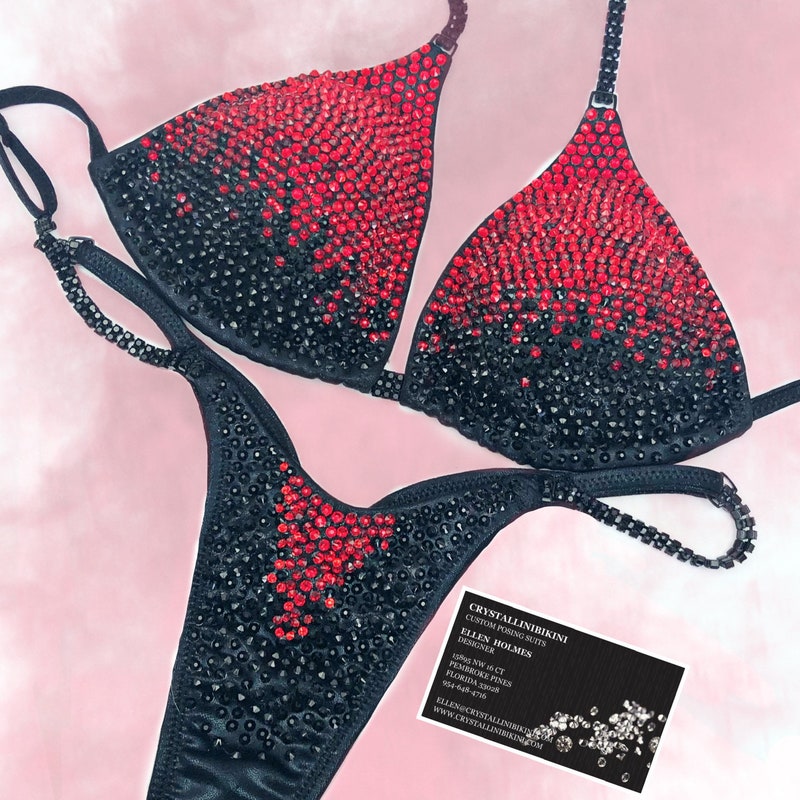 Rhinestone Bikini - Etsy