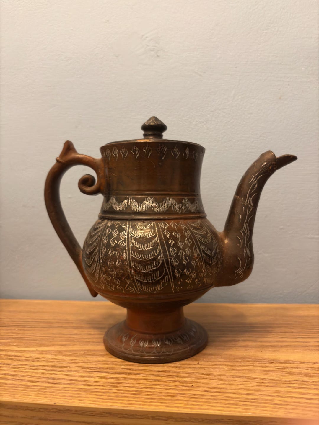 Rare Antique Terracotta Teapot | Rustic Middle Eastern Clay Pot ...