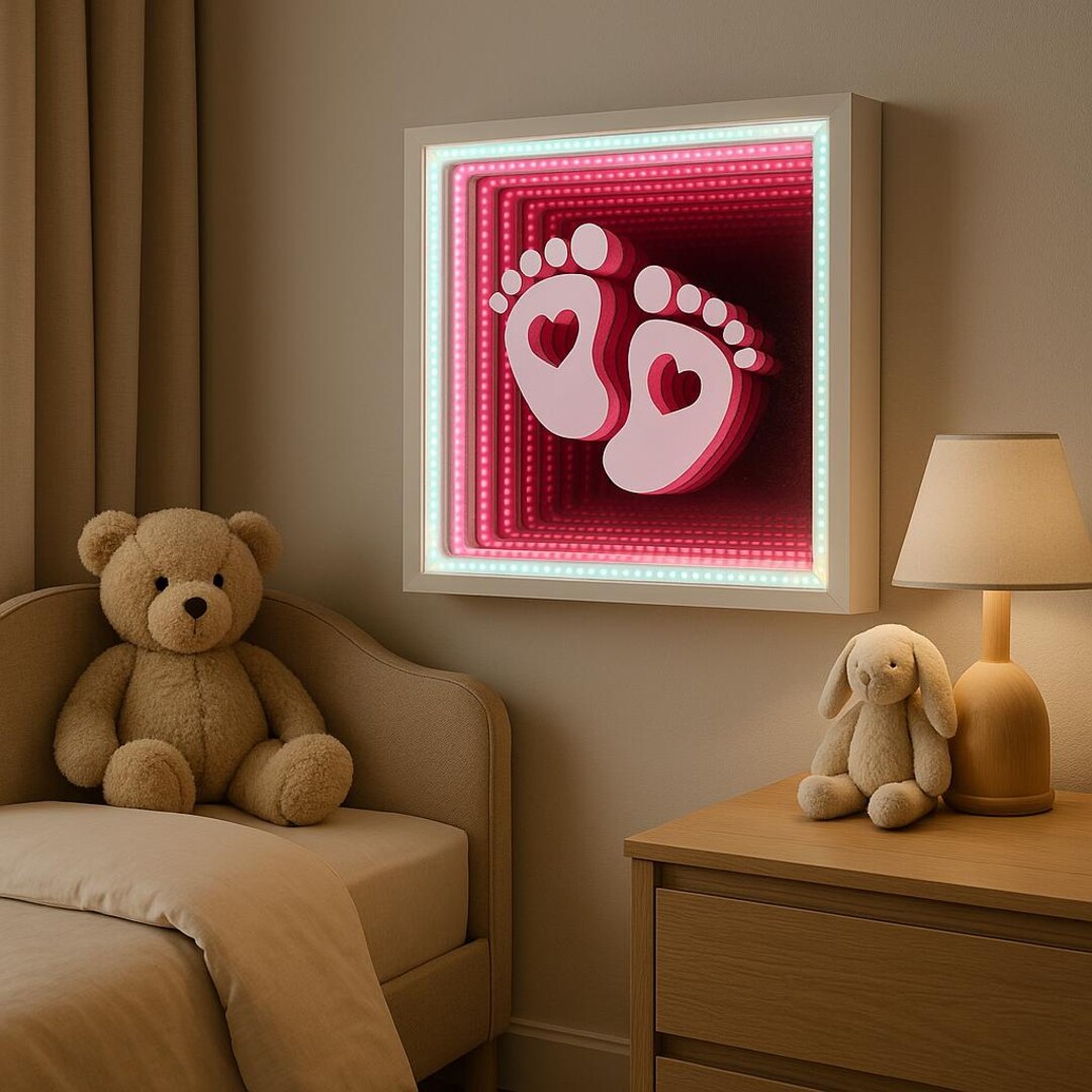 CUSTOM Infinity Glo Mirror - Etsy