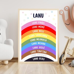 Learn Samoan Colours | Gagana Samoa Color Chart for Kids | Pacific ...