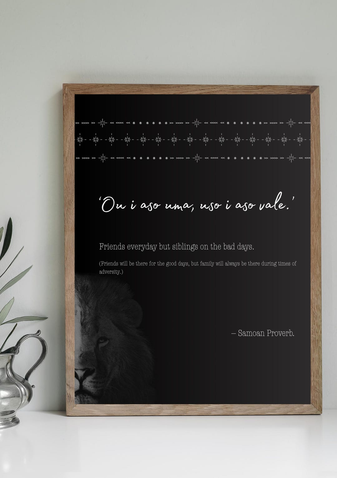 Samoan Proverbs | Polynesian Wisdom Wall Art | Inspirational Island ...