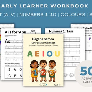 Samoa Early Learner Bundle | Instant Download | Alphabet • Numbers ...