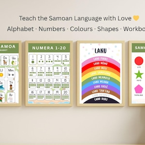 Samoa Early Learner Bundle | Instant Download | Alphabet • Numbers ...