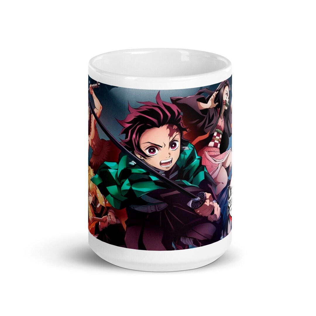 Demon Slayer Team Mug – Tanjiro Nezuko Zenitsu Inosuke Anime Cup ...