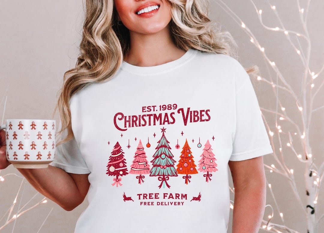 Personalized Date Christmas Tree Farm Shirt, Christmas Shirt With Date ...