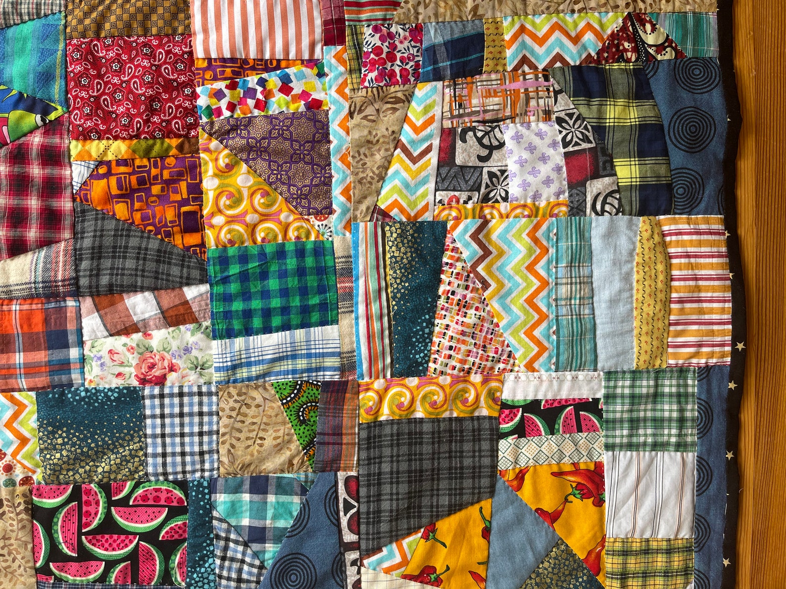 Muppets Scrap Crazy Quilt From Fabrics Used on ABC the Muppets 2015-16 ...