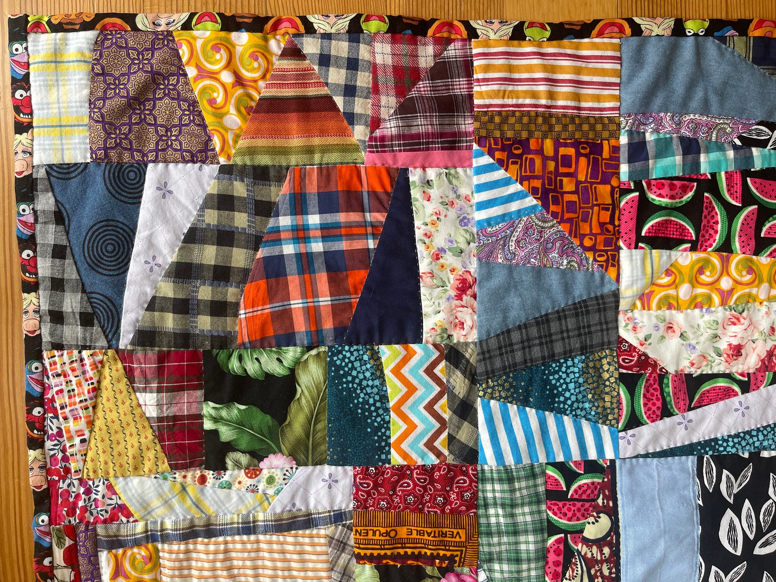 Muppets Scrap Crazy Quilt From Fabrics Used on ABC the Muppets 2015-16 ...