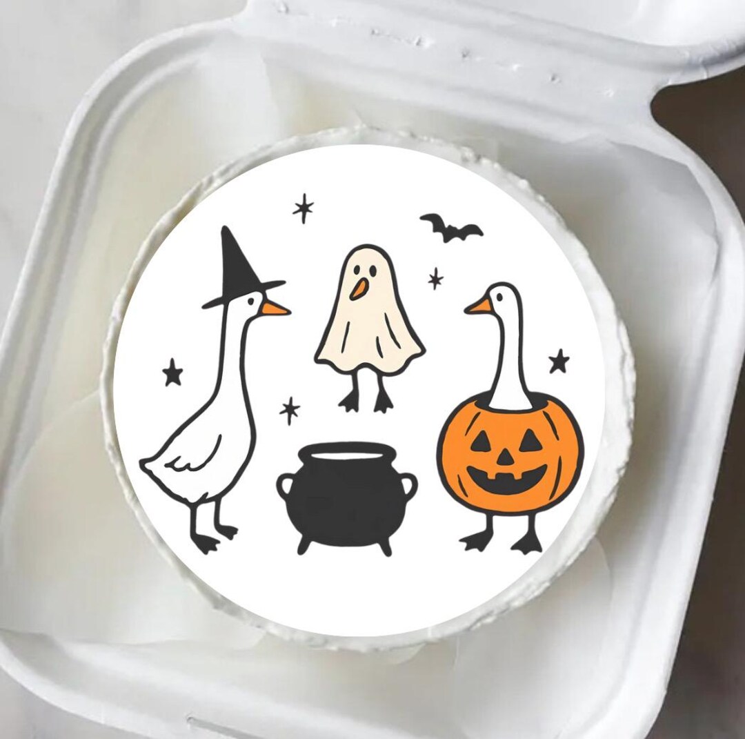 Geese Halloween Costume Edible Cake Toppers: Silly Goose Pumpkins - Etsy