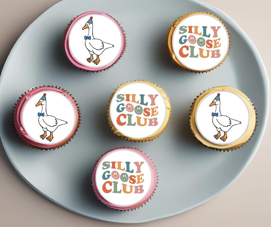Silly Goose Club Edible Cake Topper: Birthday Party Treat - Etsy