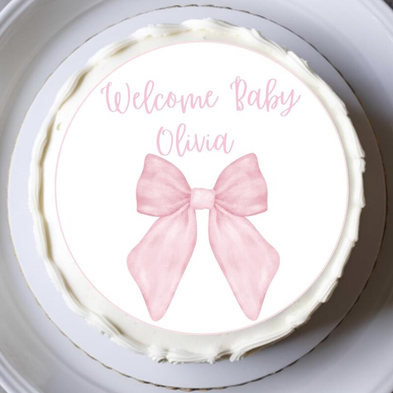 Pink Edible Sugar Bows - Etsy