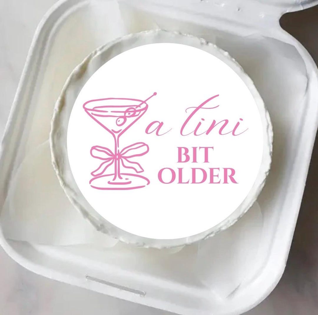 Pink Tini Bit Older Oreo Topper, Cake, Cupcake, Treats Topper: Bow ...
