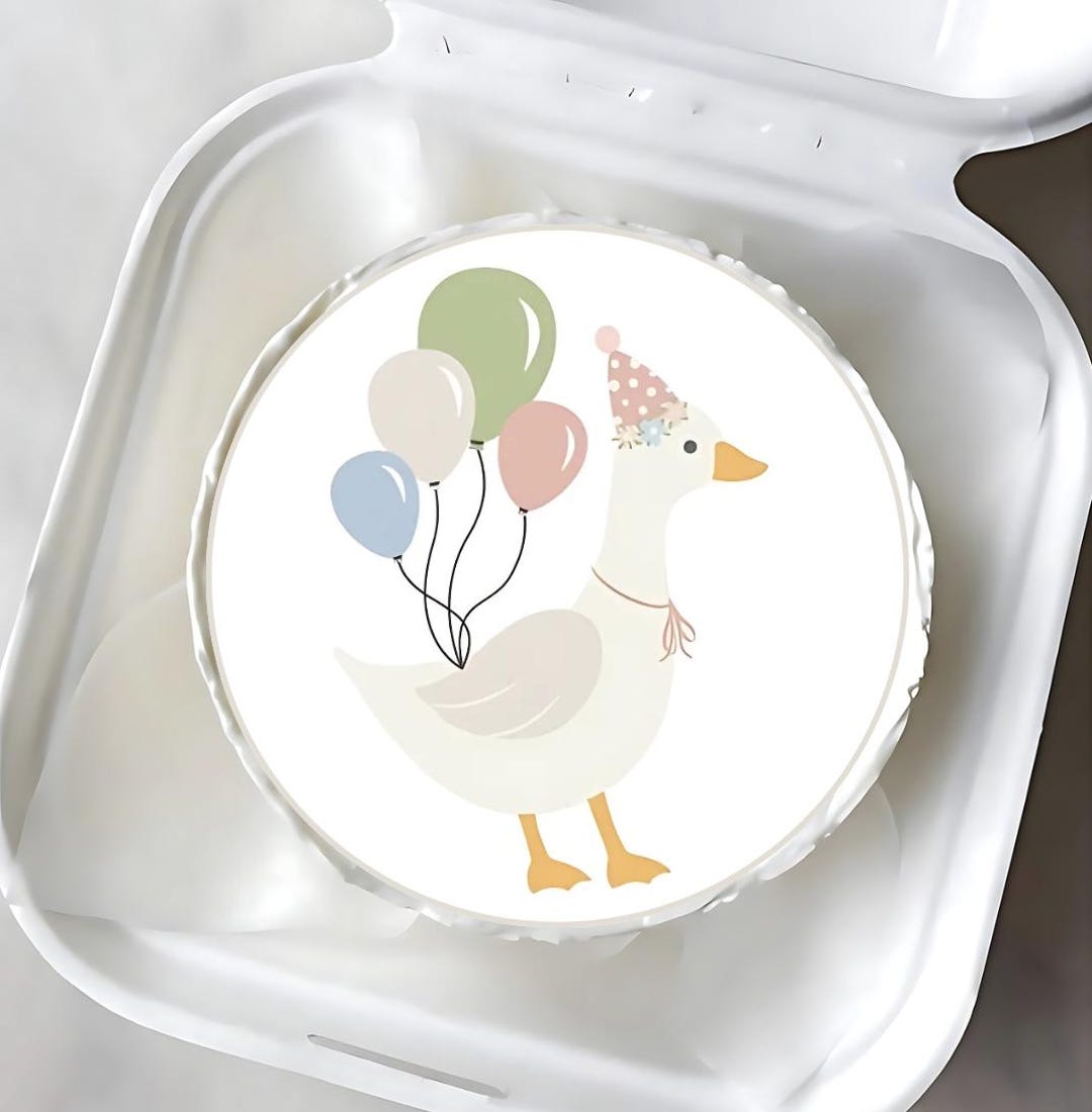 Silly Goose Edible Cake Topper: First Birthday Party Decorations - Etsy