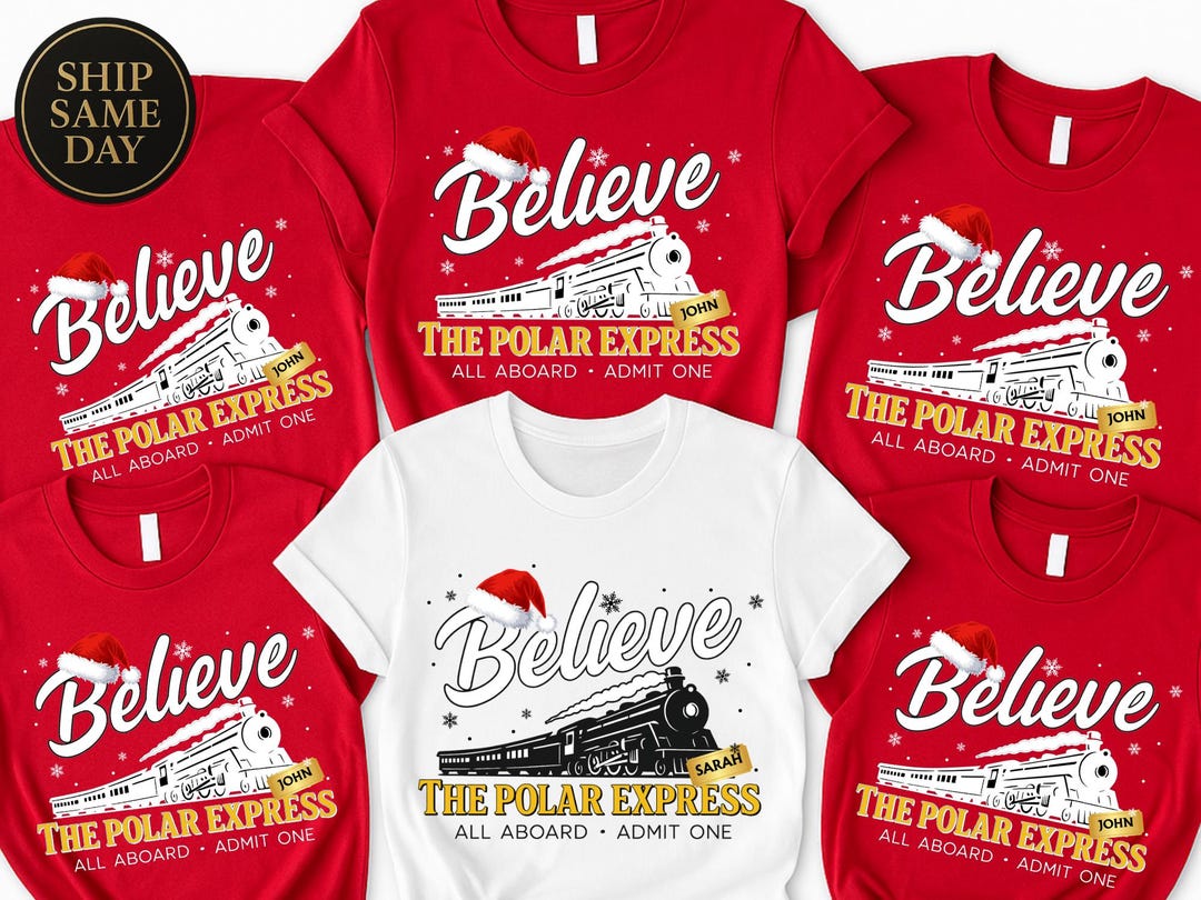 Custom Polar Express Family Christmas Shirts,polar Express Trip ...