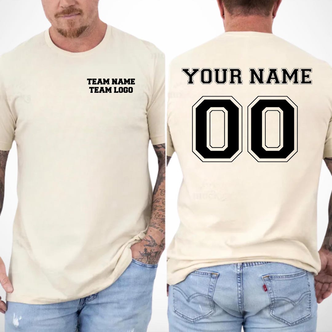 Personalized Team Name & Number Football Shirt for Adult Kid,custom ...