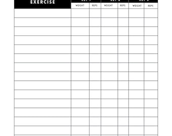 Daily Workout Planner Template – 1 Page Pastel Fitness Tracker ...