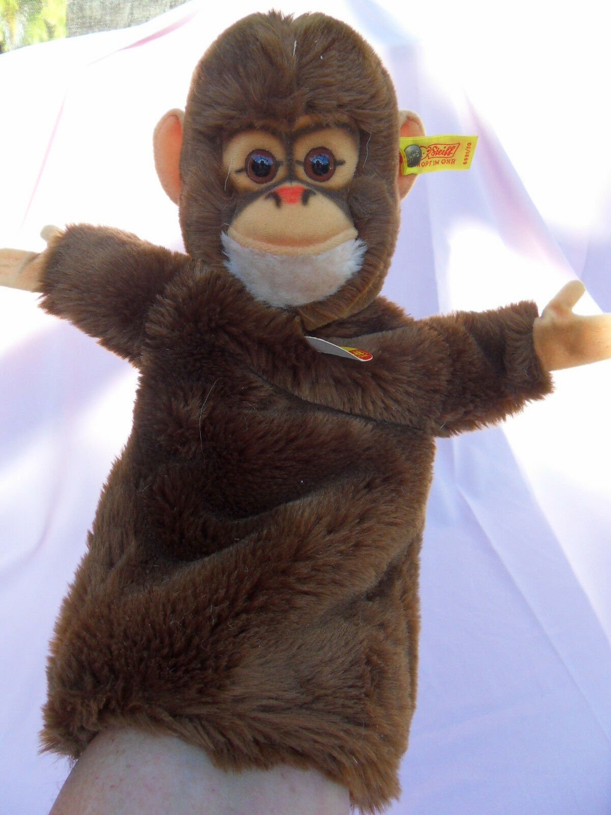 Steiff Monkey Hand Puppet Chimpanzee Hand Puppet W Ids - Etsy UK