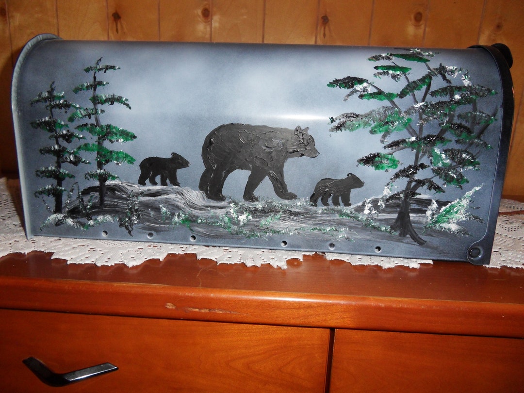 Bear Bears Hand Painted Mailbox USPS Standard Size - Etsy