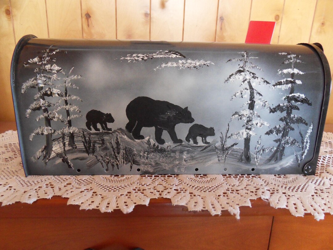 Bear Bears Hand Painted Mailbox USPS Standard Size - Etsy