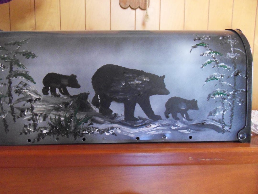 Bear Bears Hand Painted Mailbox USPS Standard Size - Etsy