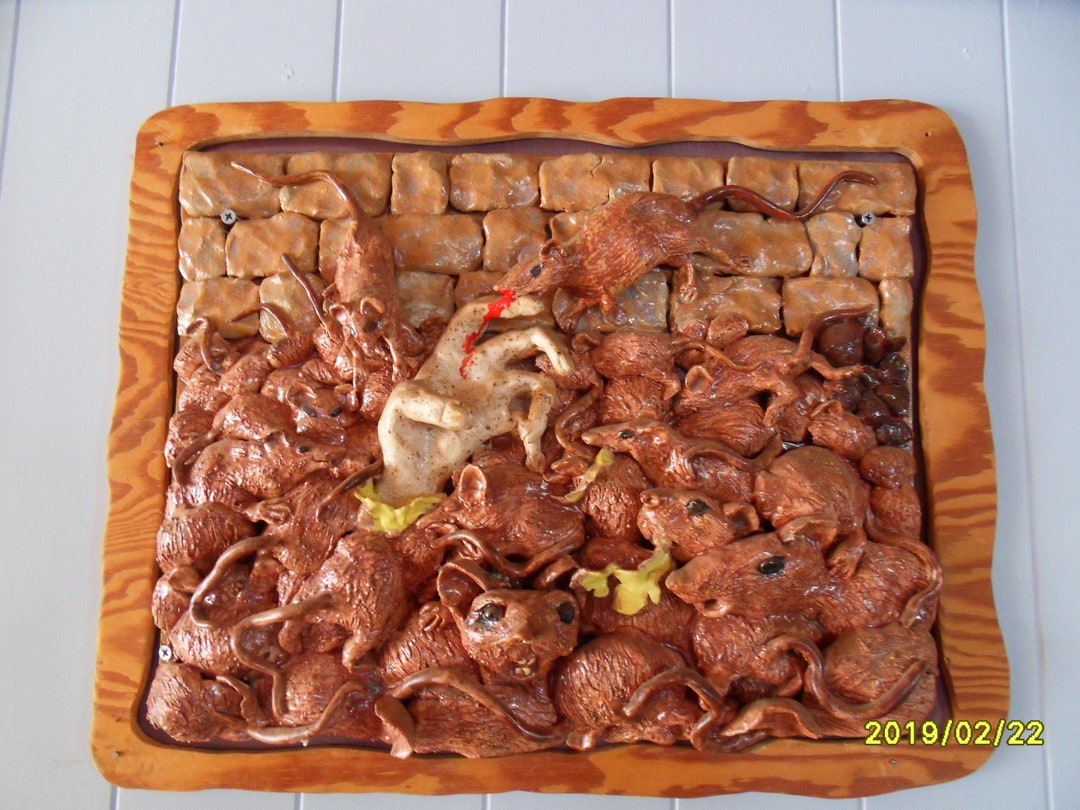 Rats Pottery Wall Decor 3D Hand Made Pottery Sculpture - Etsy