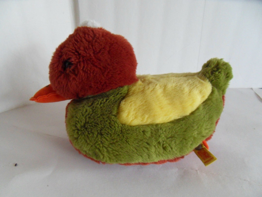 Steiff Duck With Button Flag Stuffed Animal Germany 2182 - Etsy