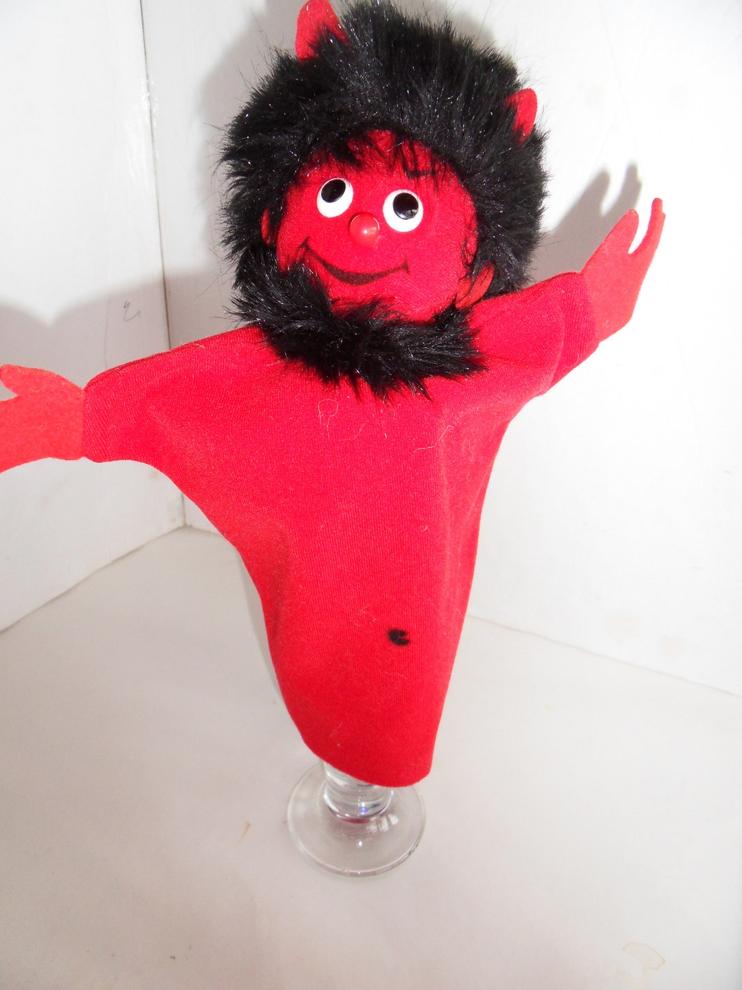 Steiff Devil Hand Puppet Button Flag Made in Germany 2511 - Etsy