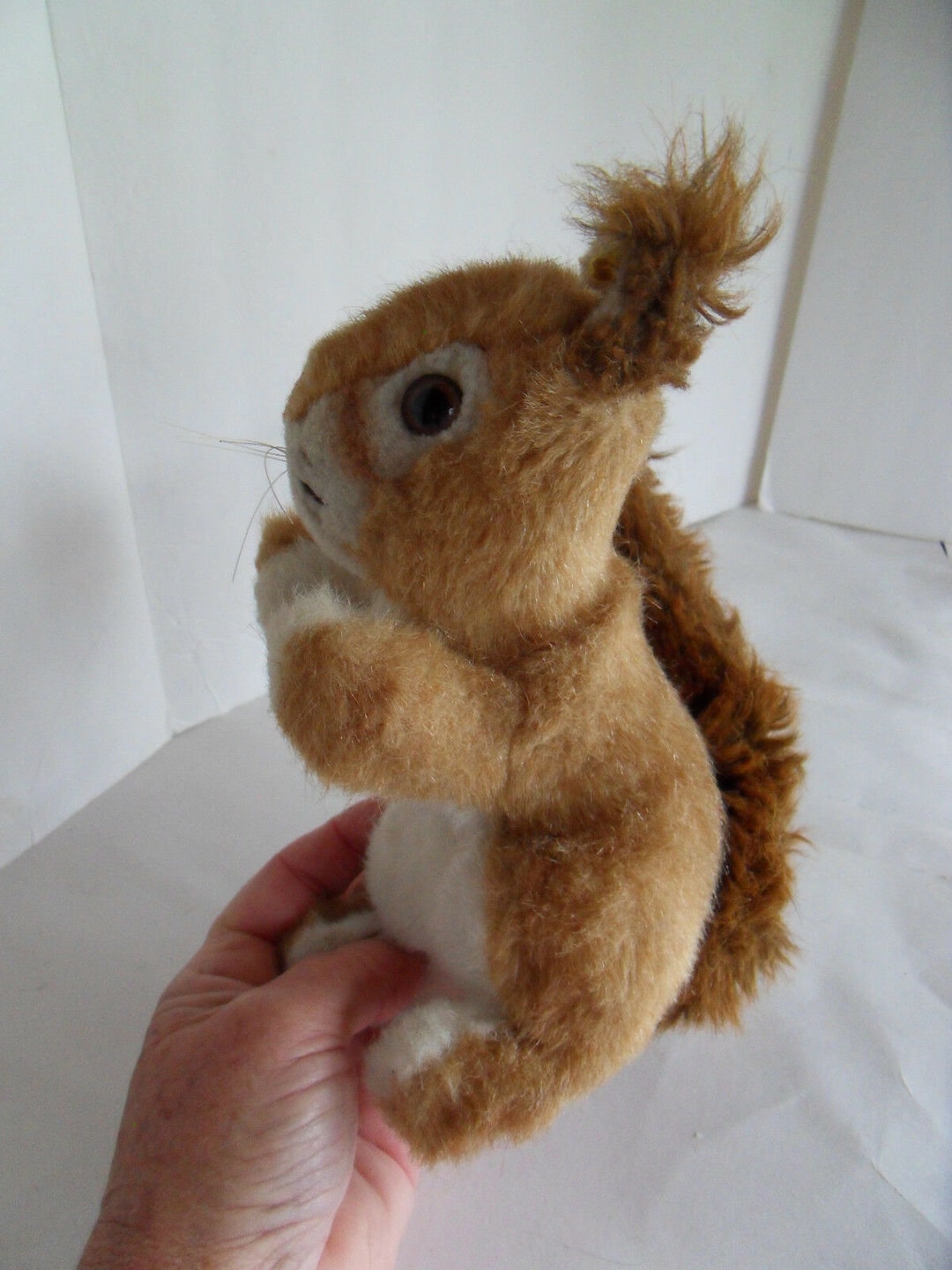 Steiff Squirrel Large With Button Flag Stuffed Animal Made in Germany ...
