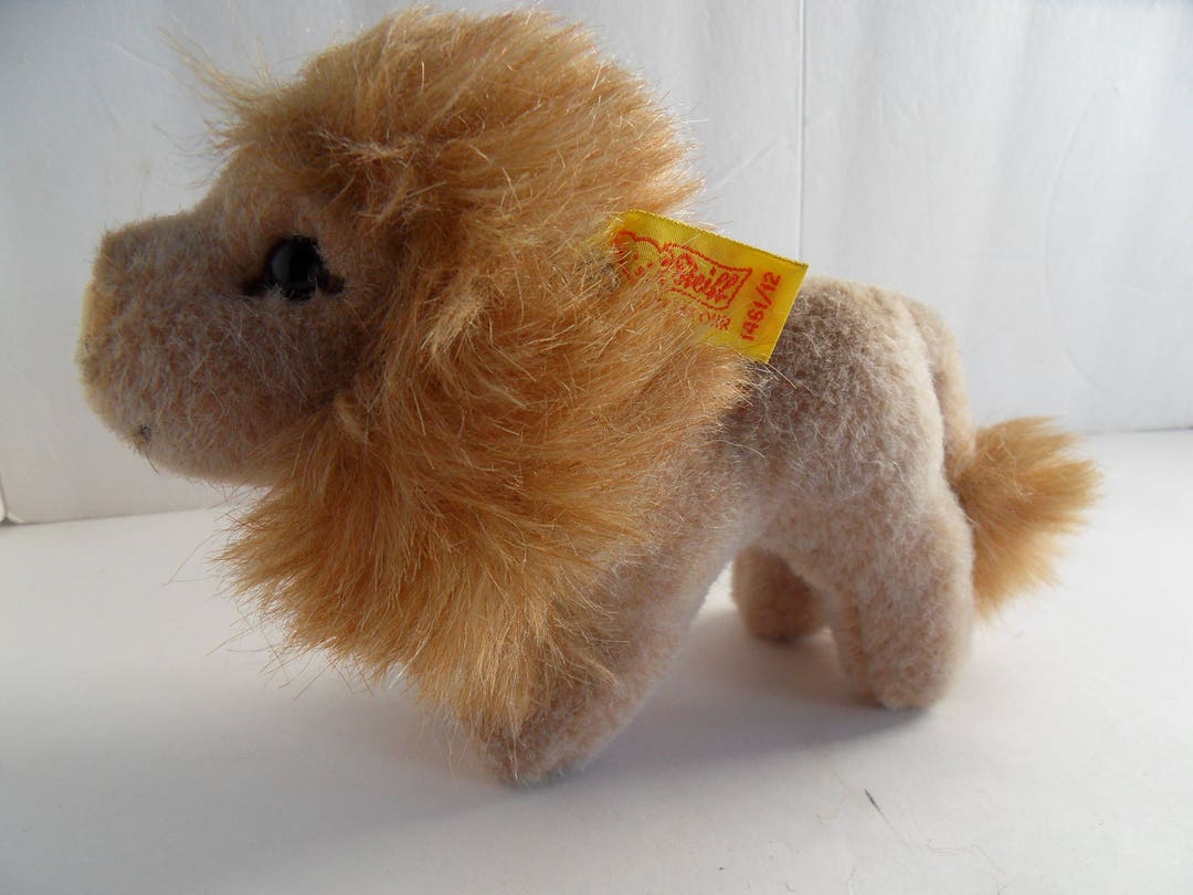 Steiff Lion Small Standing Button Flag Made in Germany 2299 - Etsy