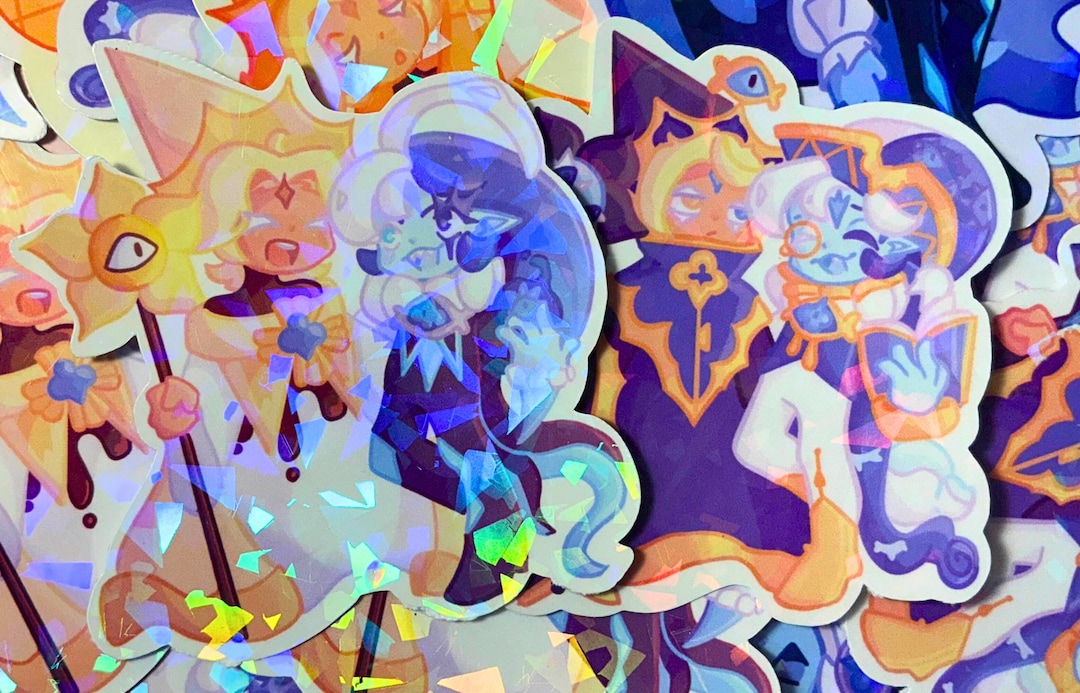 Shadow Milk and Pure Vanilla Holographic Stickers - Etsy