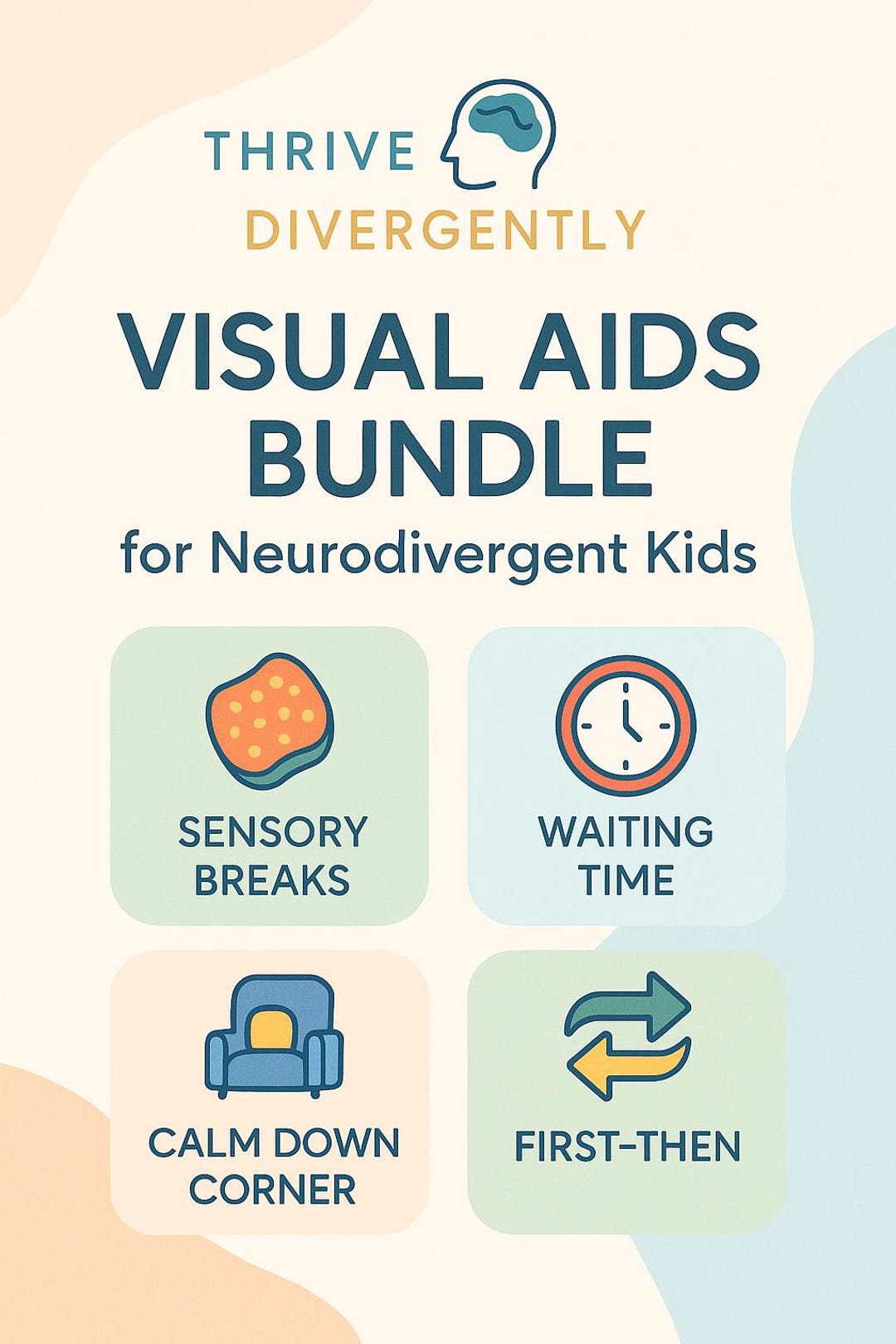 Printable Visual Supports Bundle | Sensory Breaks, Calm Down Corner ...