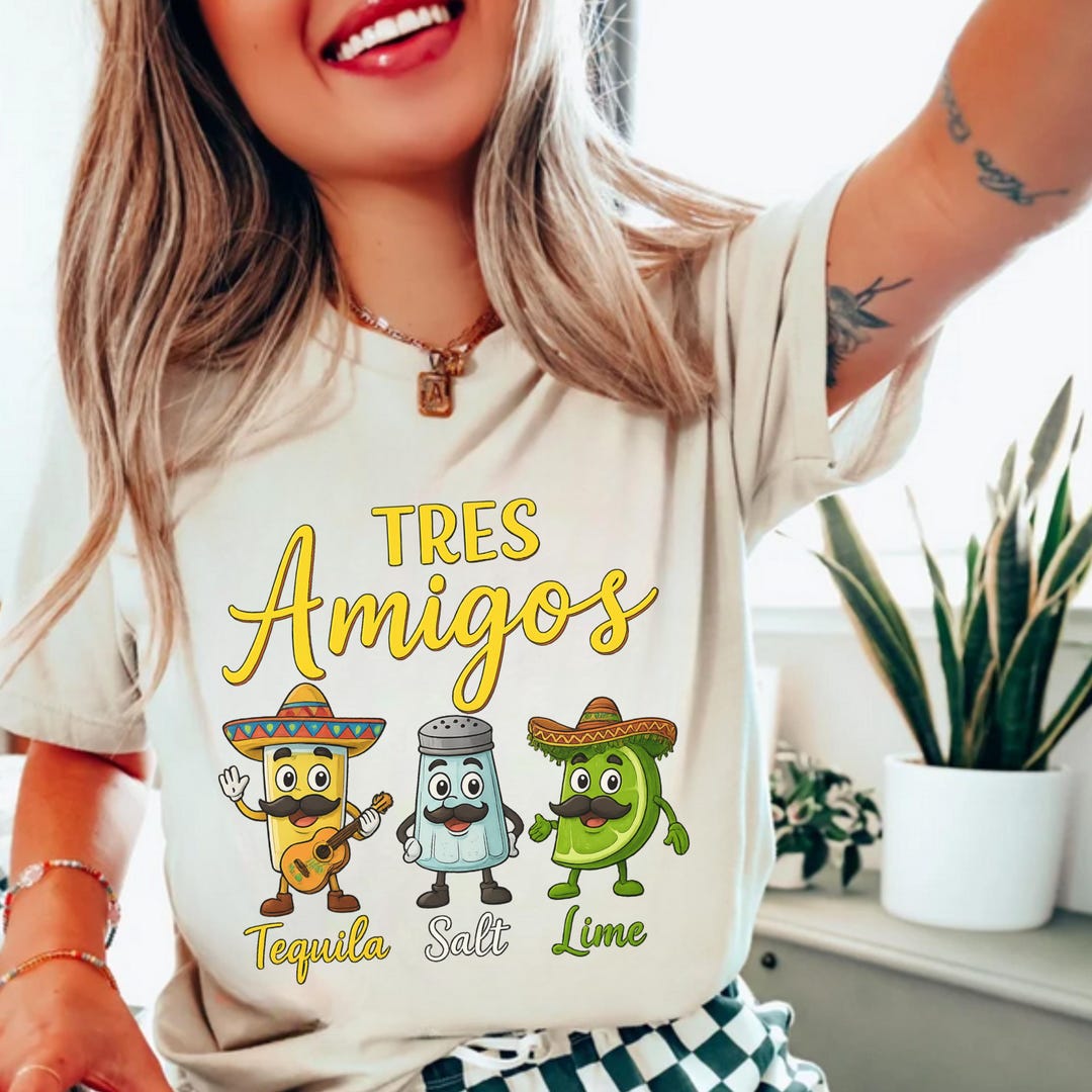 Tres Amigos PNG: Tequila Salt Lime Fiesta Design (digital Download) - Etsy