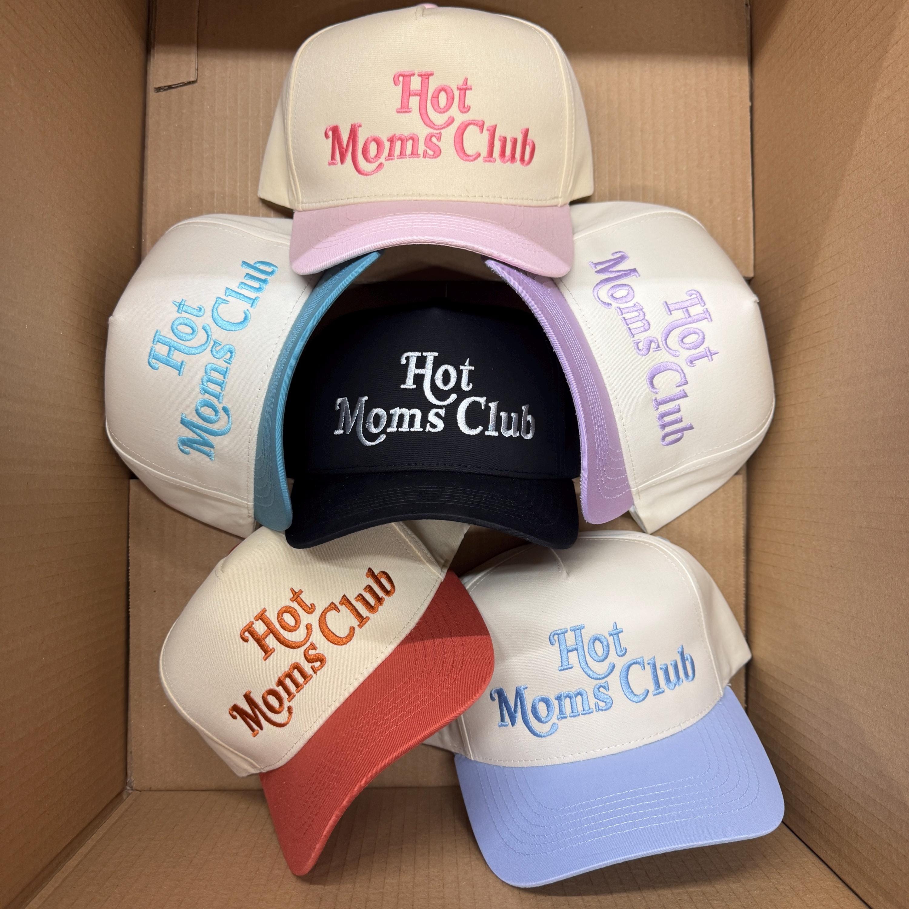 Hot Moms Club Trucker Hat – Embroidered Two-tone Mama Cap - Etsy