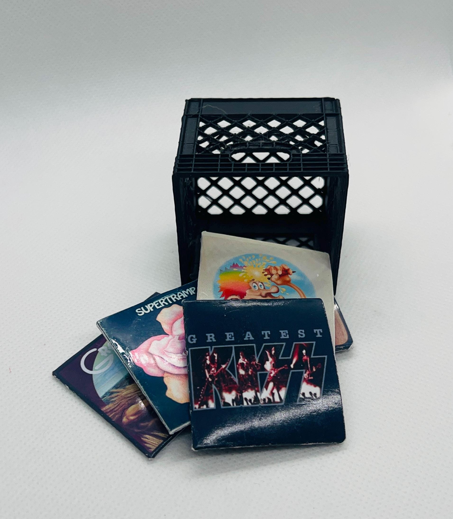 Mini "vinyl" Record Albums & Collection Crates - Etsy