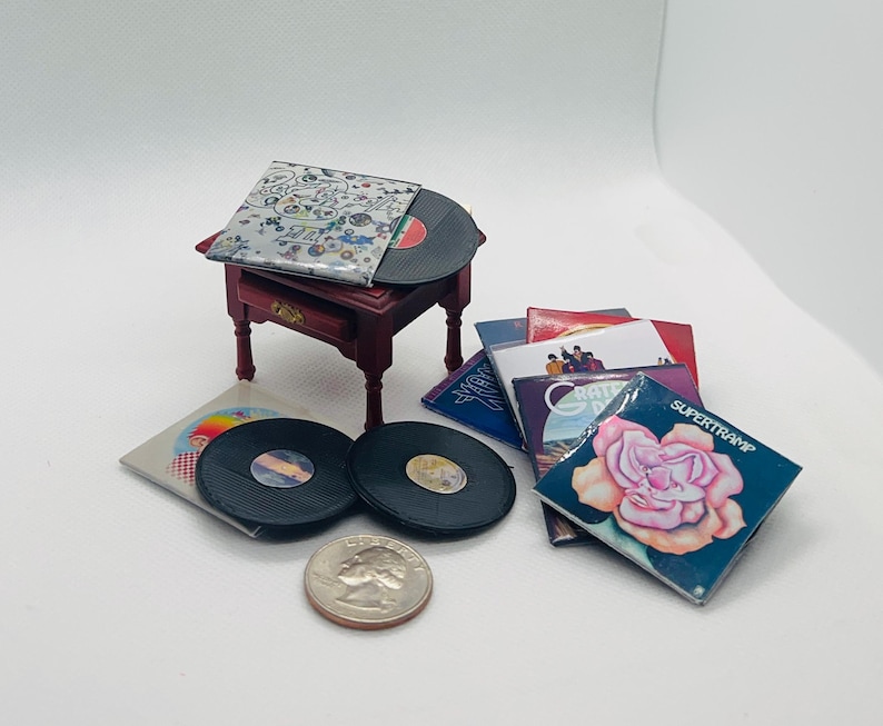 Mini "vinyl" Record Albums & Collection Crates - Etsy