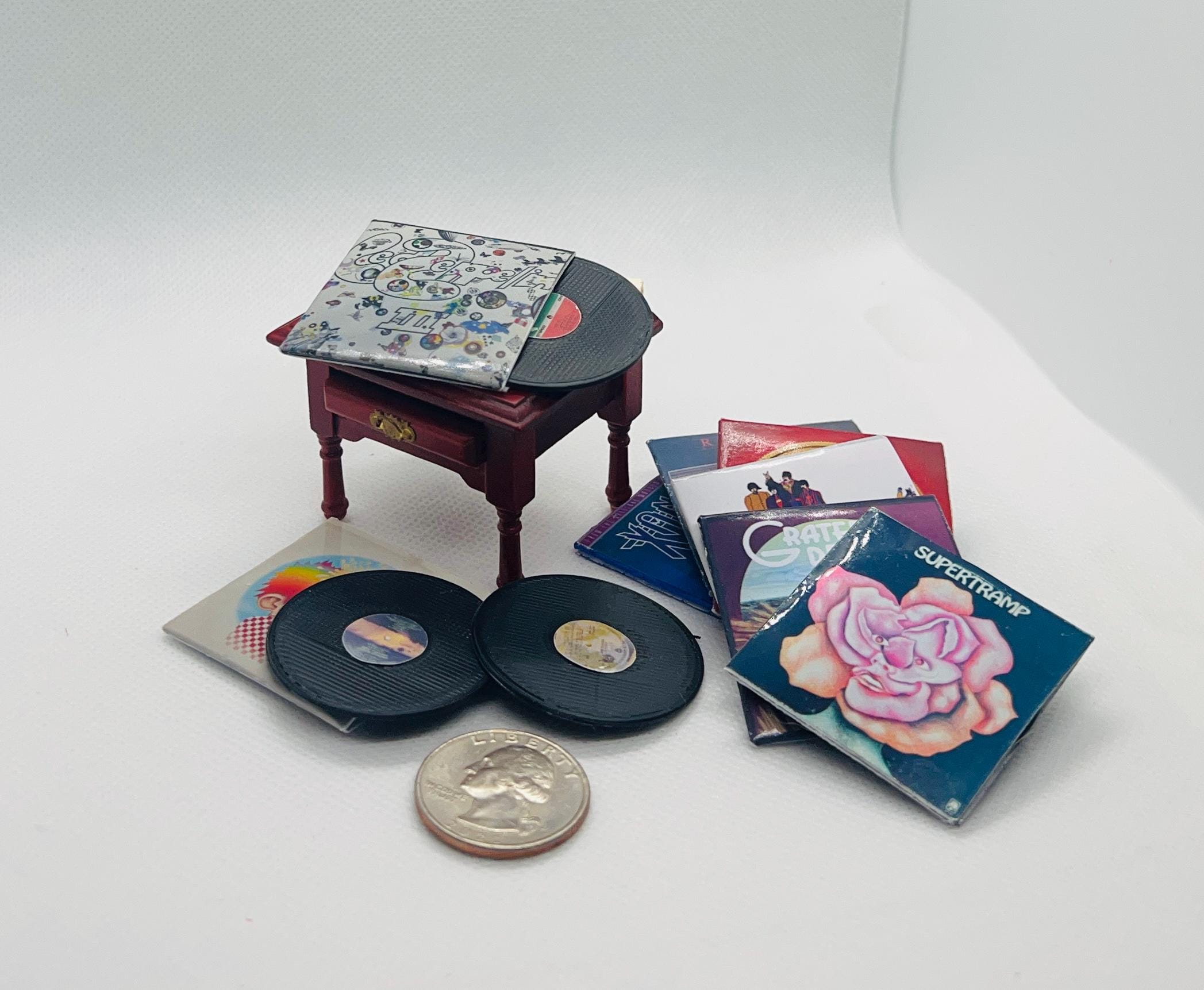 Mini "vinyl" Record Albums & Collection Crates - Etsy