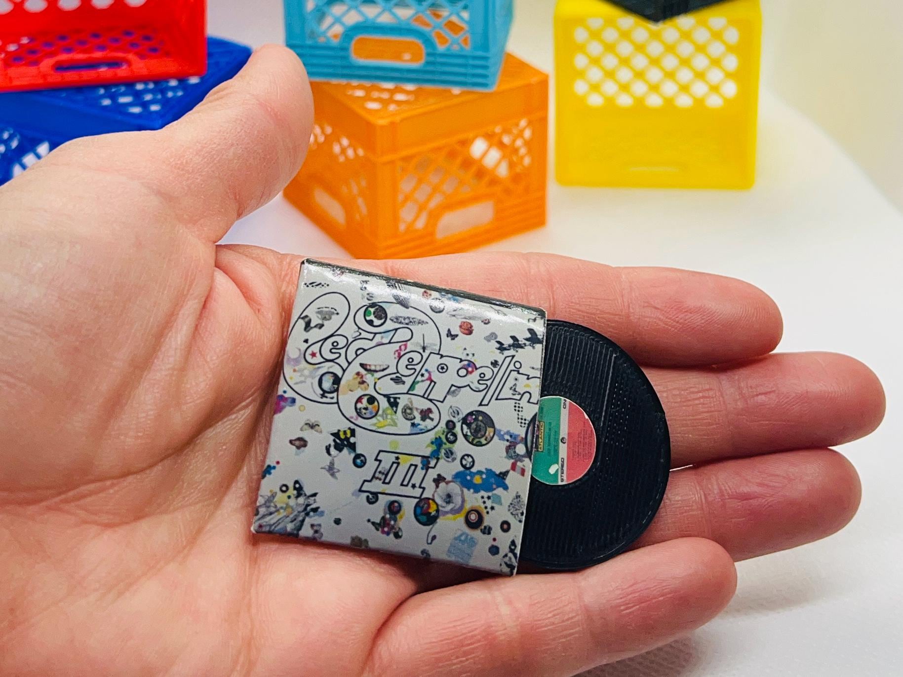 Mini "vinyl" Record Albums & Collection Crates - Etsy