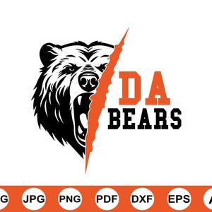 Da Bears Svg Png, Vintage Chicago Bear Svg Png, Retro Football Fan Game ...