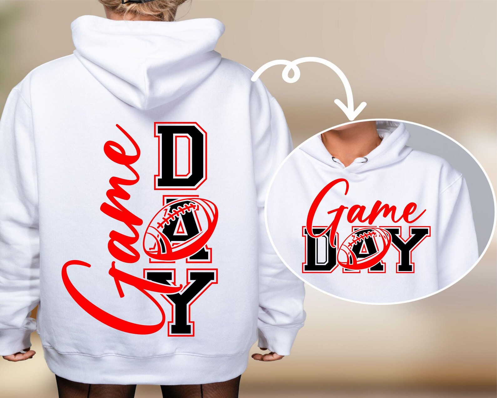Game Day Football Svg Png, Football Season, Football Mom, Football Png ...