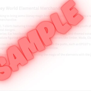 Disney Dinner & a Movie: Elemental - Etsy