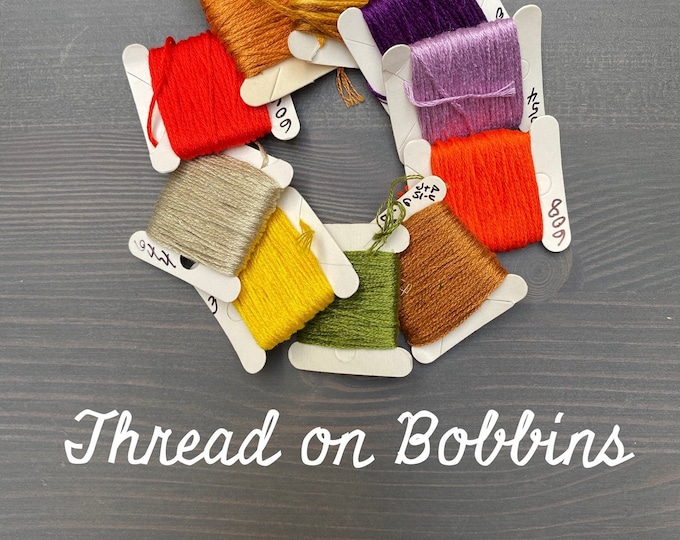 Embroidery Thread on Paper Bobbins - Etsy