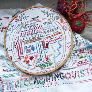 Original Dropcloth Embroidery Sampler - Etsy