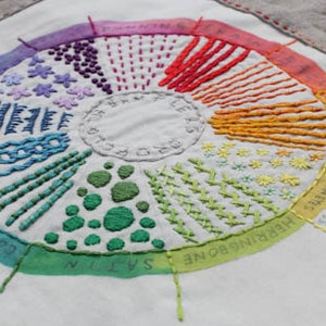 Color Wheel Embroidery Sampler by Dropcloth - Etsy
