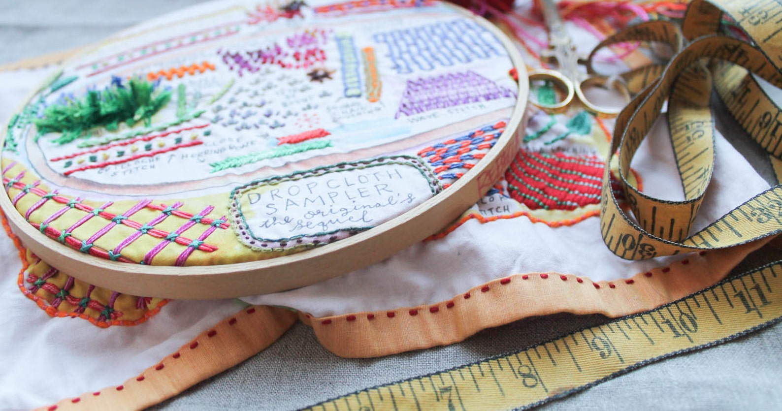 Dropcloth Embroidery Sampler- the Sequel - Etsy