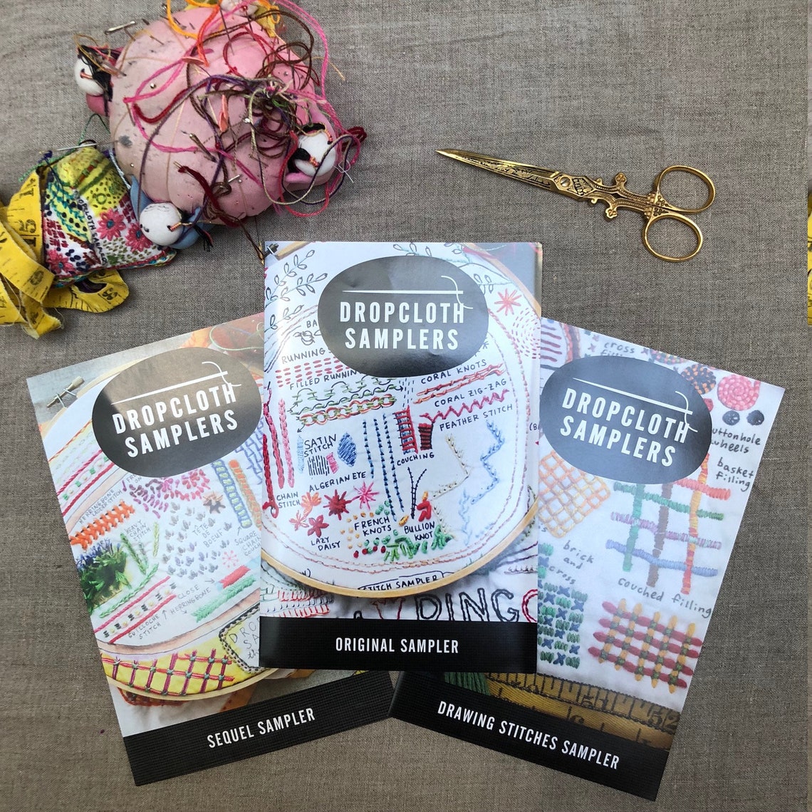 Creativebug Dropcloth Sampler Embroidery Bundle - Etsy