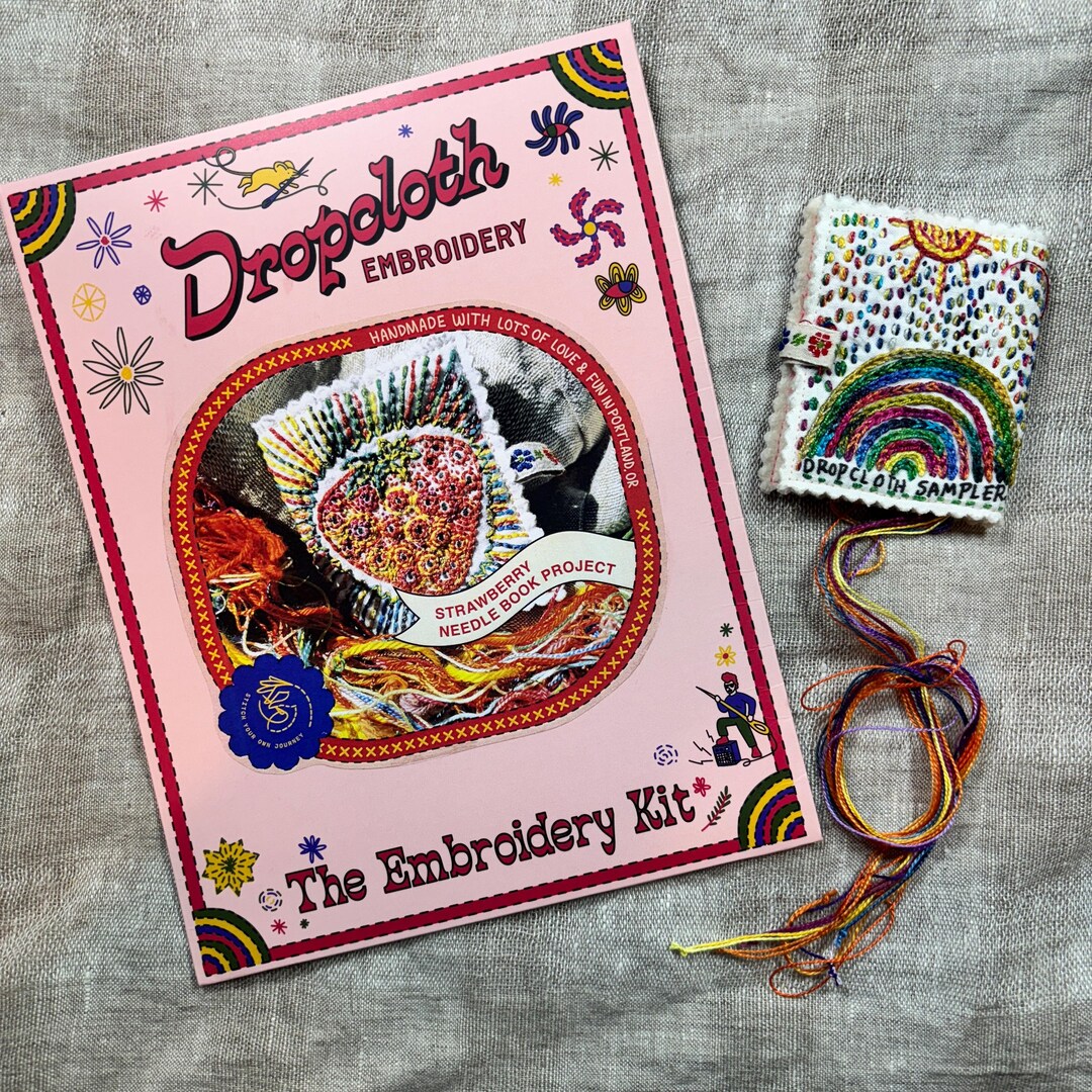 Strawberry Needle Book Embroidery KIT - Etsy
