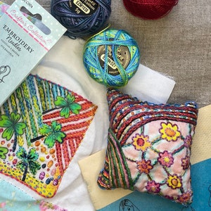 Garden Path Dropcloth Embroidery Sampler. - Etsy