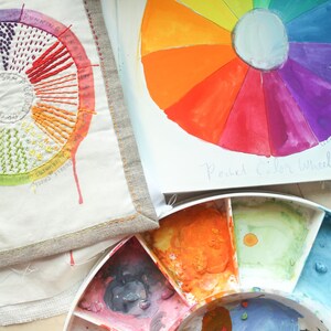 Color Wheel Embroidery Sampler by Dropcloth - Etsy