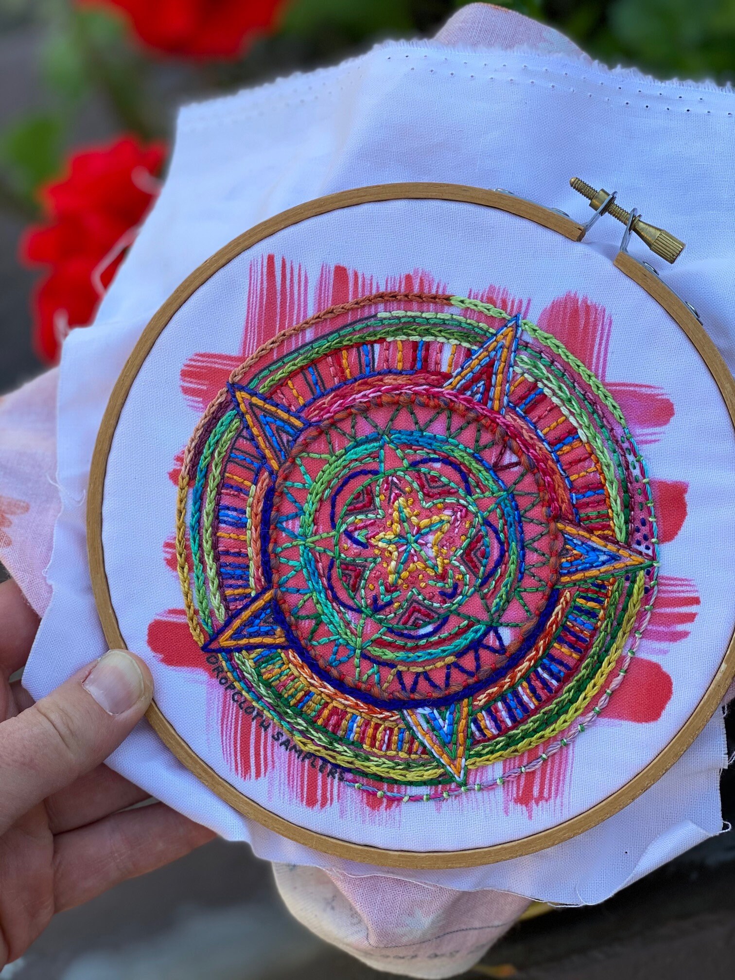 Compass Embroidery Sampler - Etsy